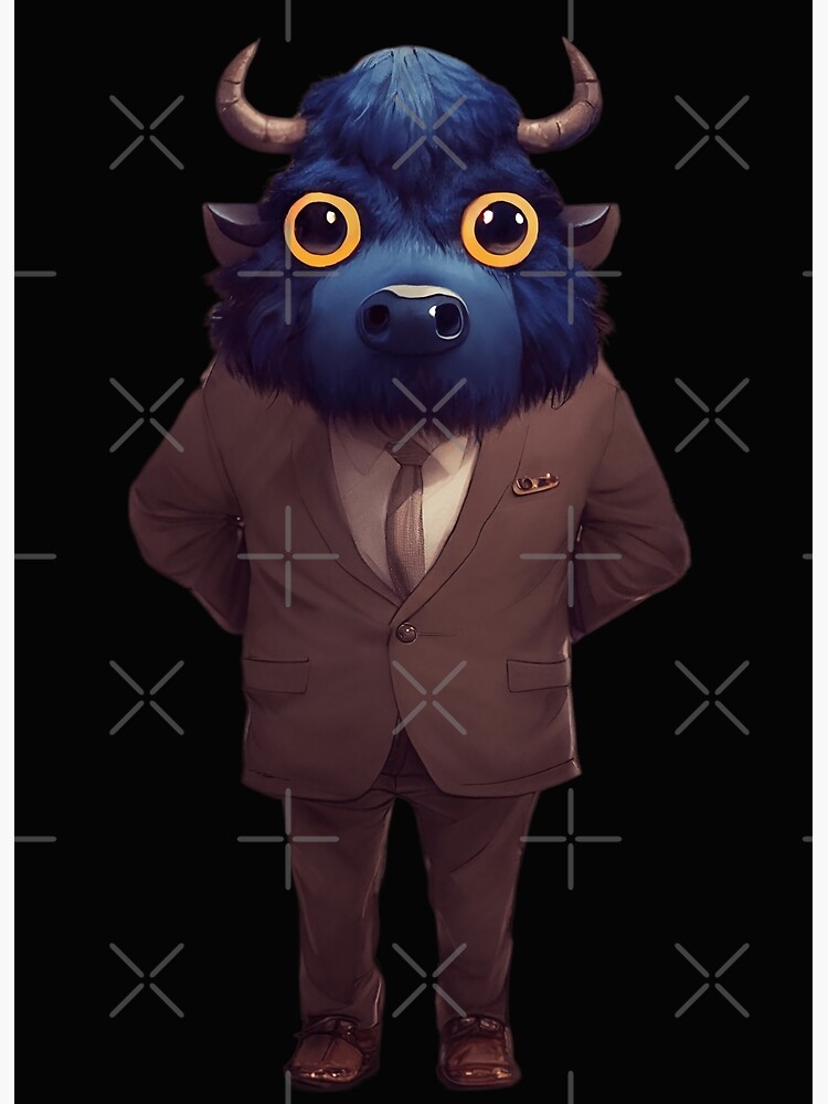 "CoolNimals cute Buffalo wearing a suit, animals in clothes" Poster for ...