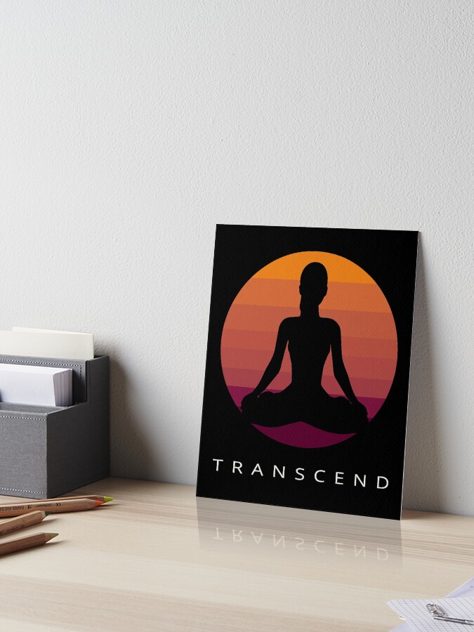 "Transcend - Transcendental Meditation Retro Art" Art Board Print for ...