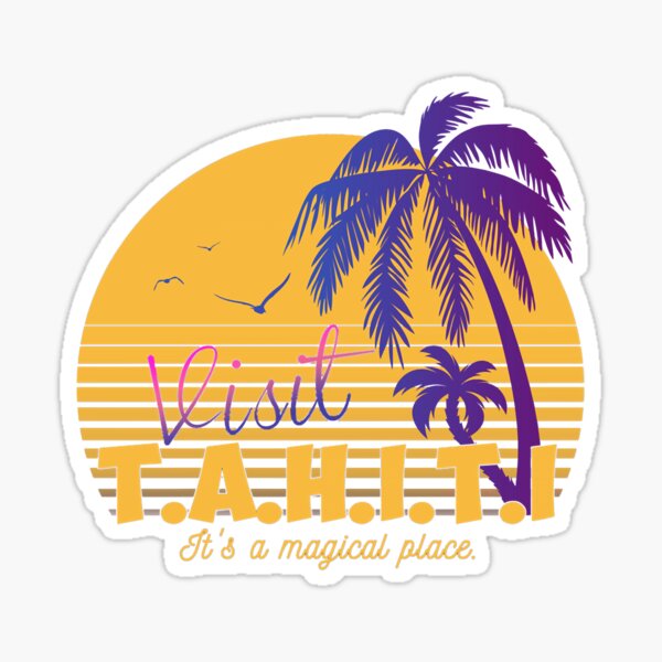 "Magical Tahiti AOS Sheild Essential " Sticker for Sale by madinkaczkaa ...