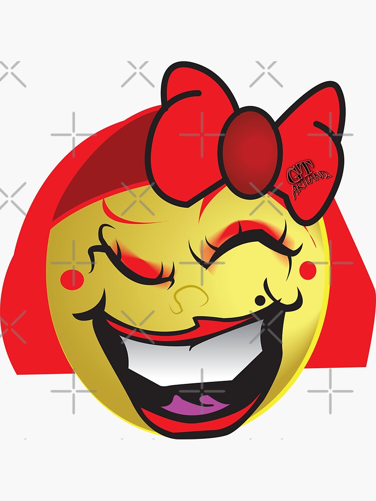 "Lady Emoji Happy Wynkxz" Sticker by GTARTLAND | Redbubble