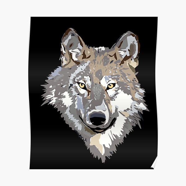 "wolf ripping" Poster for Sale by satya881 | Redbubble