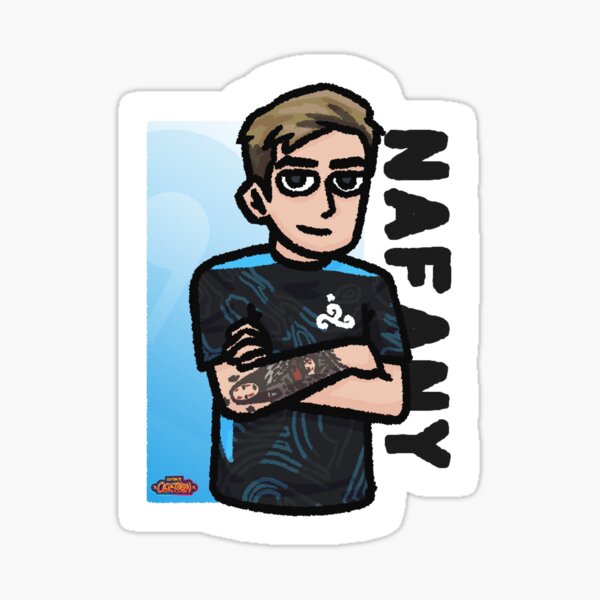 "Vladislav "nafany" Gorshkov " Sticker for Sale by EsportsCartoon ...