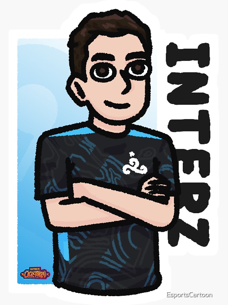 "Timofey "interz" Yakushin " Sticker for Sale by EsportsCartoon | Redbubble