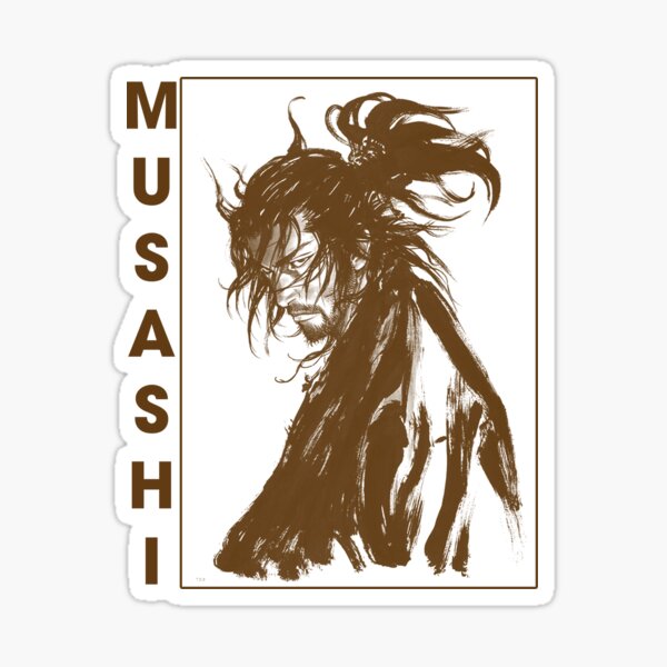 "Vagabond Musashi " Sticker for Sale by ewbru-art | Redbubble