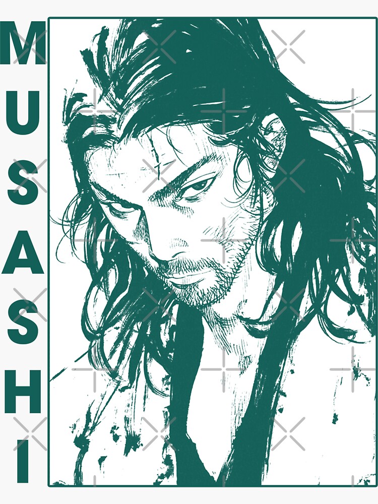 "Vagabond Musashi 2" Sticker for Sale by ewbru-art | Redbubble