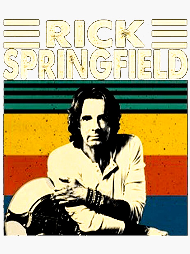 "Rick Springfield" Sticker for Sale by SHOPIUD34 | Redbubble