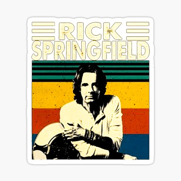 "Rick Springfield" Sticker for Sale by SHOPIUD34 | Redbubble