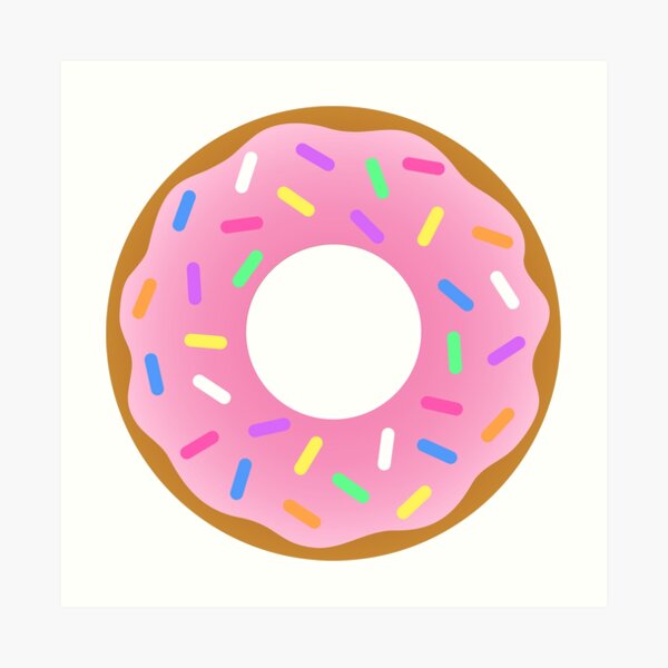 "Donut the Simpsons" Art Print by edleon | Redbubble