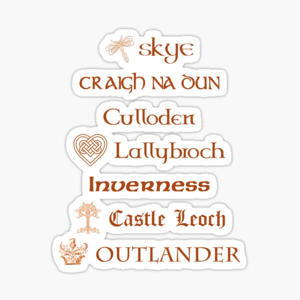 "Lallybroch" Sticker for Sale by BrianJohn37776 | Redbubble