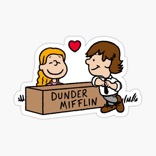 "Office Love!" Sticker for Sale by pomerleaujess | Redbubble