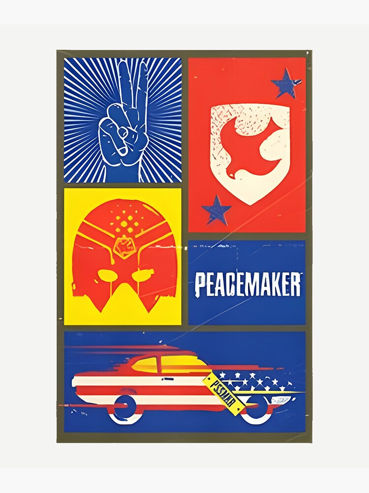 "Peacemaker Collage Art" Sticker for Sale by AlisoHudson | Redbubble