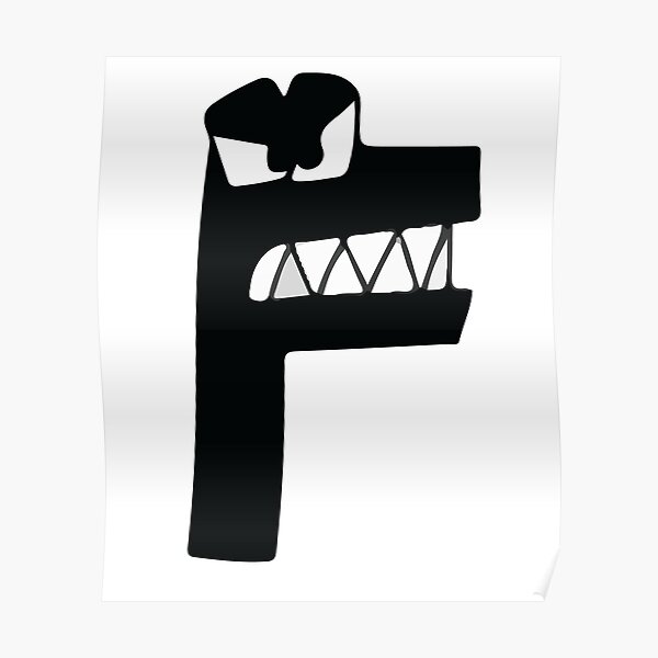 "Alphabet Lore letter f" Poster for Sale by U-name | Redbubble