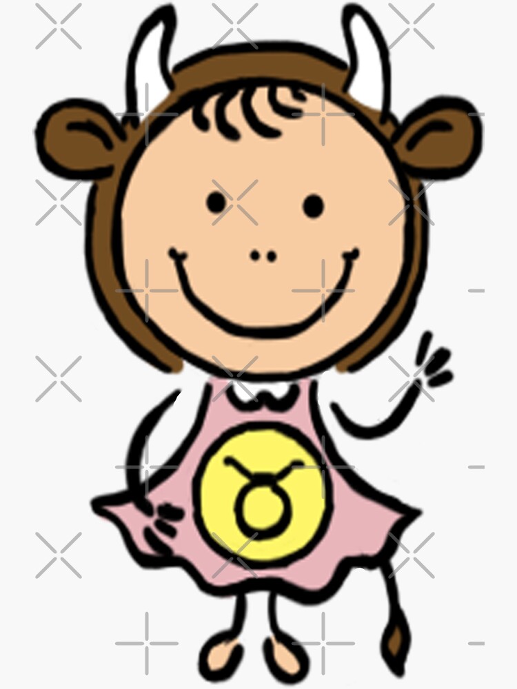 "Taurus Baby Girl" Sticker for Sale by Celesten | Redbubble