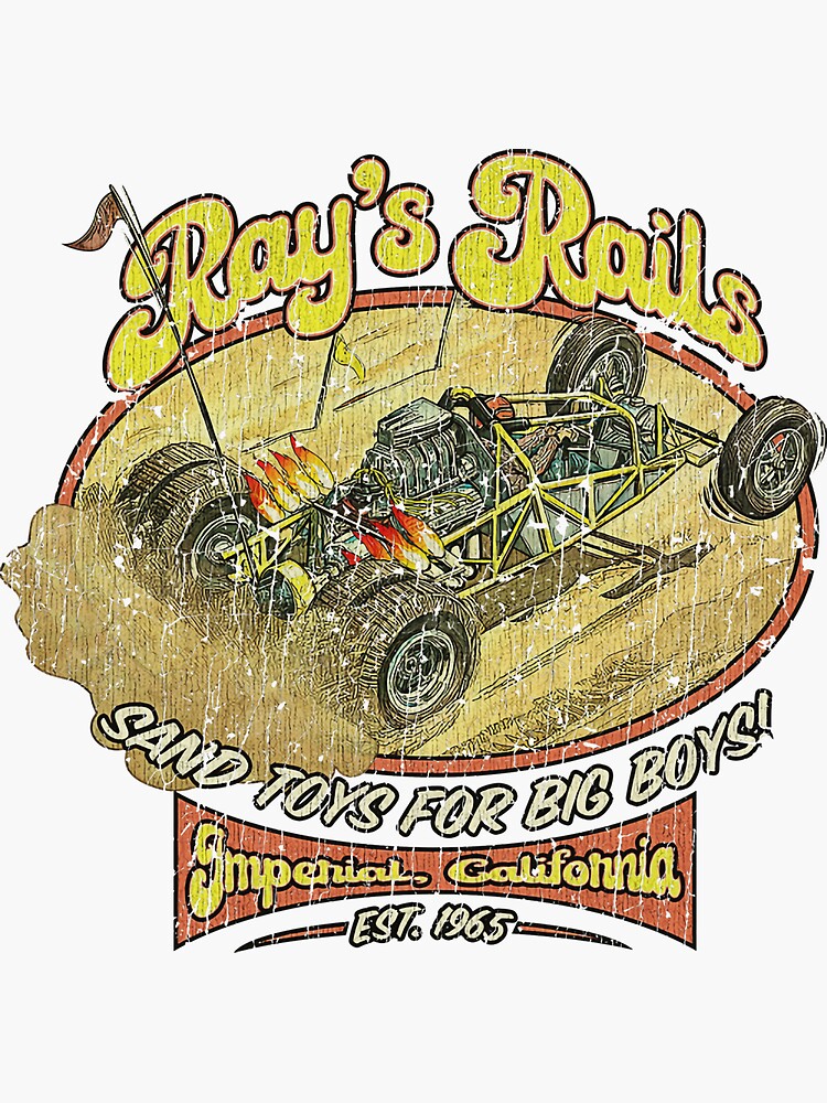 "Sand Dunes Ray’s Rails 1965 " Sticker for Sale by IgorBachmann | Redbubble