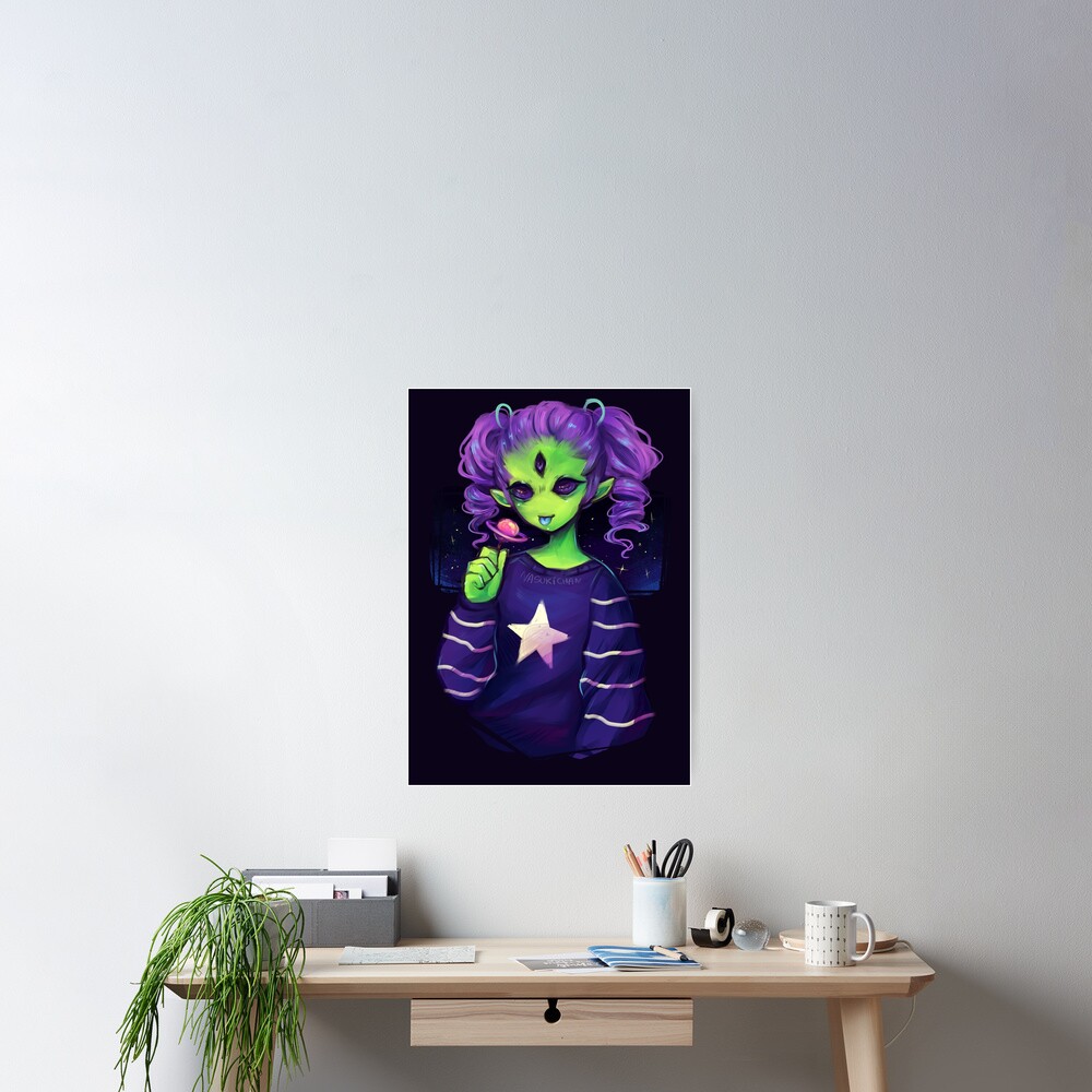 "Alien Girl" Poster by NasukiChan | Redbubble
