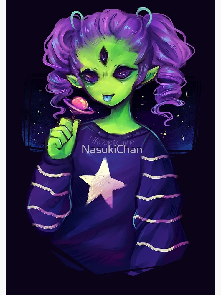 "Alien Girl" Poster by NasukiChan | Redbubble