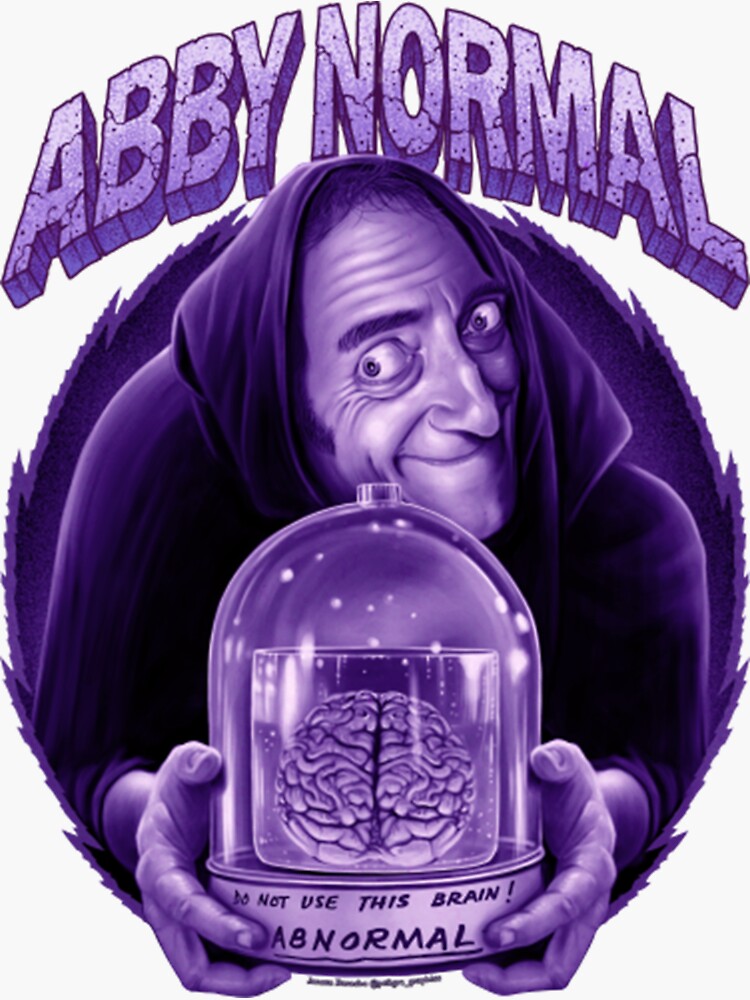 "Abby Normal" Sticker for Sale by alycepilucia | Redbubble