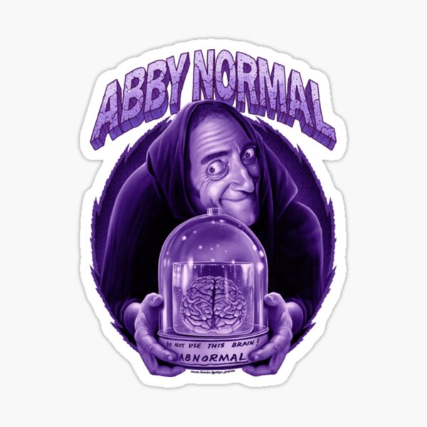 "Abby Normal" Sticker for Sale by alycepilucia | Redbubble