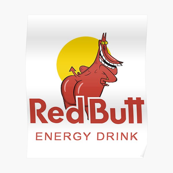 Red Butt Poster For Sale By Anselinrappier Redbubble