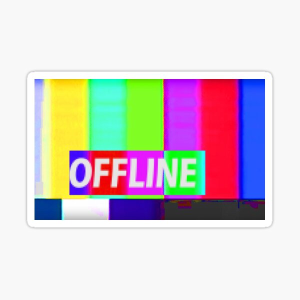"OFFLINE 01187png" Sticker for Sale by NewtonKlocko | Redbubble