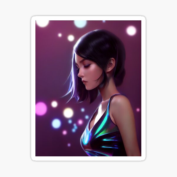 "Iridescence" Sticker for Sale by PlushieDoesArt | Redbubble