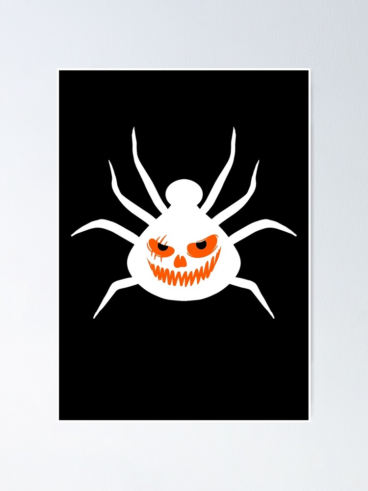 "Creepy Spider Scary Horror Monster Face" Poster for Sale by hiunlimit ...