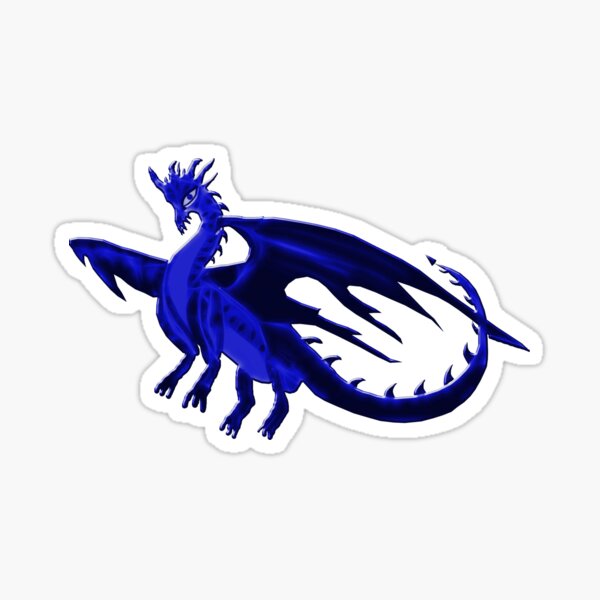 "blue Dragon" Sticker for Sale by macuvi | Redbubble