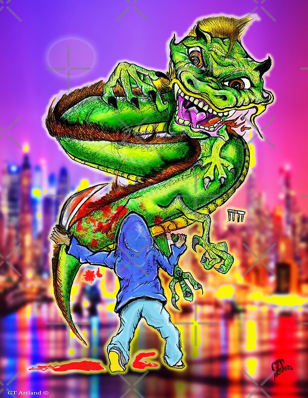 "Urban Dragon Slayer " by GTARTLAND | Redbubble