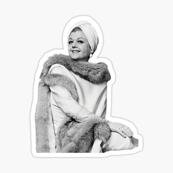 "Angela Lansbury turban" Sticker for Sale by VarietiDesigns | Redbubble