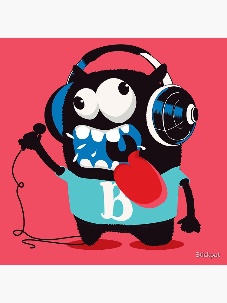 "Monster Singer" Sticker for Sale by Stickpat | Redbubble