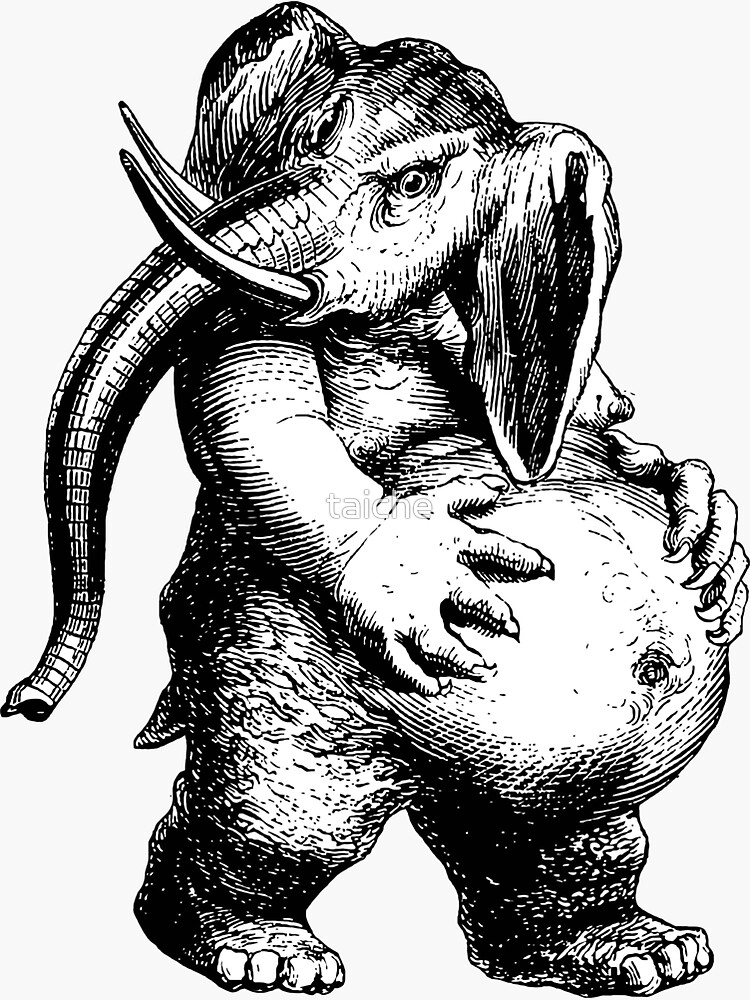 "A Monstrous Gluttonous Demonic Animal Dictionnaire Infernal Cut Out ...