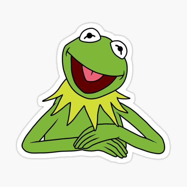 "Kermit The Frog" Sticker for Sale by ValentinaHramov | Redbubble