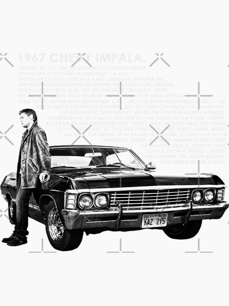 "1967 Chevy Impala" Sticker for Sale by abcmaria | Redbubble