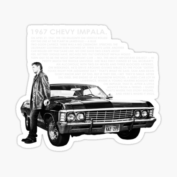 "1967 Chevy Impala" Sticker for Sale by abcmaria | Redbubble