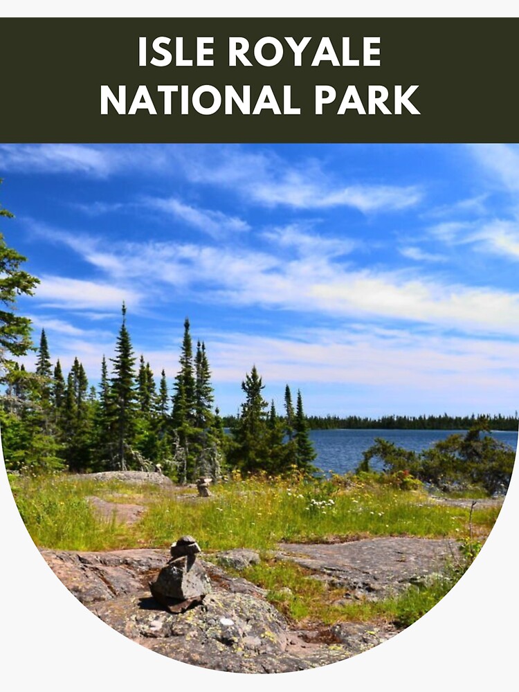 "Isle Royale National Park" Sticker for Sale by AdventurePlains | Redbubble