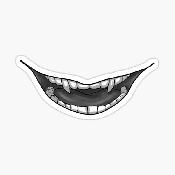 "evil smile" Sticker for Sale by HALFPIE | Redbubble