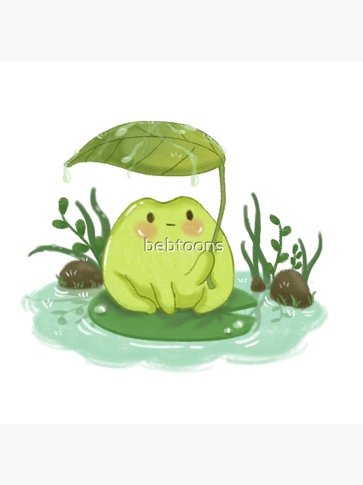 "Cute Cozy Frog" Poster for Sale by bebtoons | Redbubble