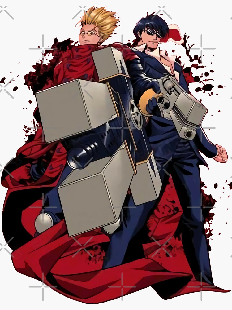 "Vash humanoid typhoon" Sticker for Sale by Shariko | Redbubble