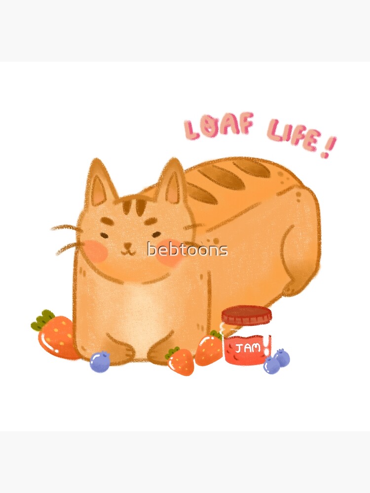 "Loaf Cat " Poster for Sale by bebtoons | Redbubble