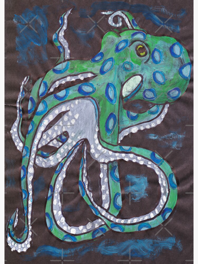 "Blue-ringed Octopus" Sticker for Sale by Acetry99 | Redbubble