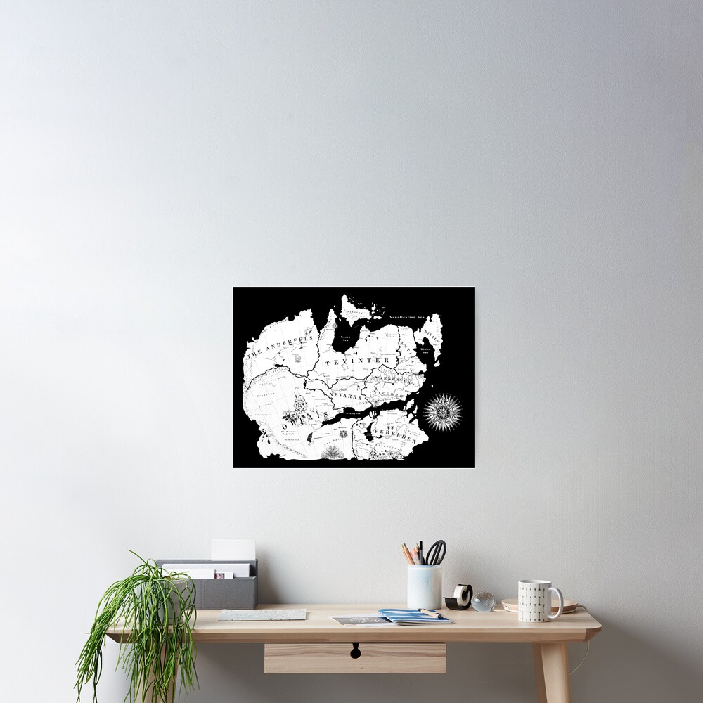 "Thedas Map" Poster for Sale by Noelle304 | Redbubble