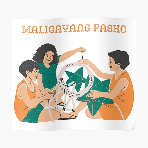 "Philippine Christmas Pasko Lantern " Poster for Sale by ecdato | Redbubble