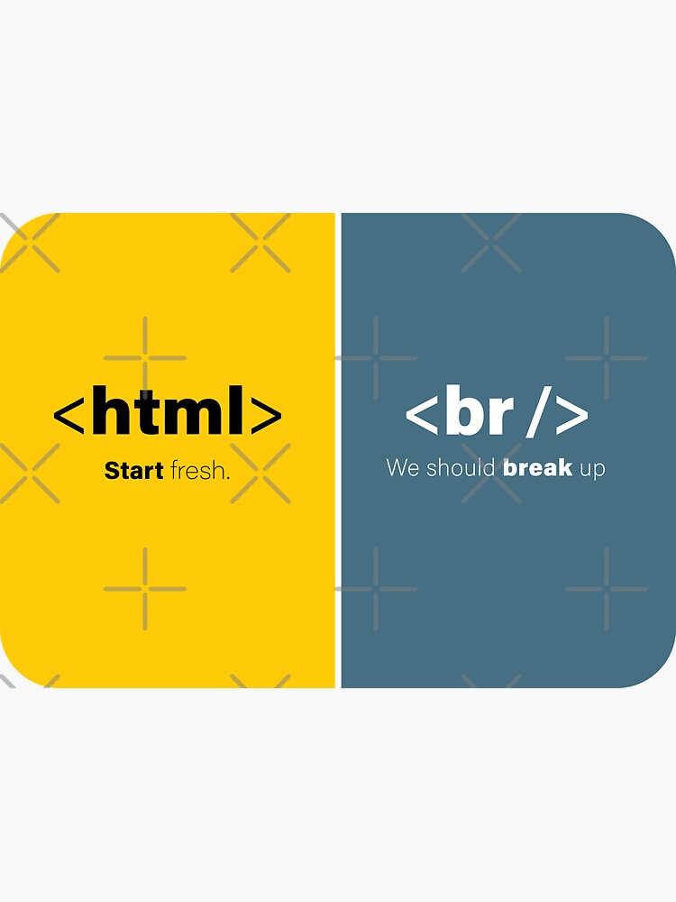 Coding Cards Colorful Graphics Filled With Html Coding Jokes Sticker For Sale By
