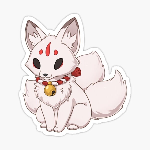 Shrine Fox Sticker For Sale By Orlobrowns Redbubble