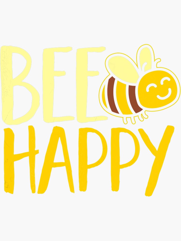 "Kids & Women Bumble Bee Cute Bee Happy" Sticker for Sale by ...