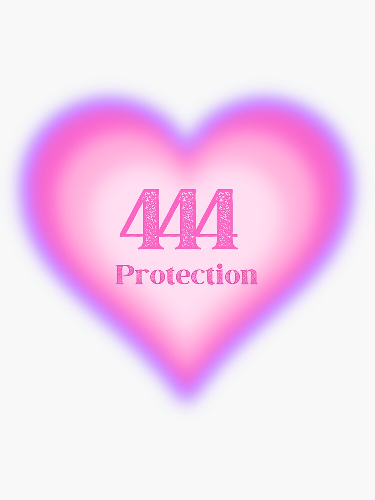 "angel number 444 protection" Sticker for Sale by Kiara3000 | Redbubble
