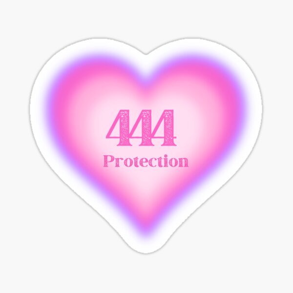"angel number 444 protection" Sticker for Sale by Kiara3000 | Redbubble