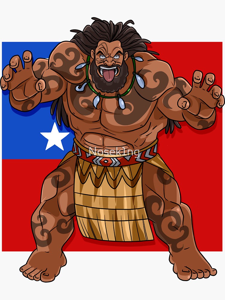 "Samoan Pride Polynesian Tribal Maori Samoa Flag" Sticker for Sale by ...