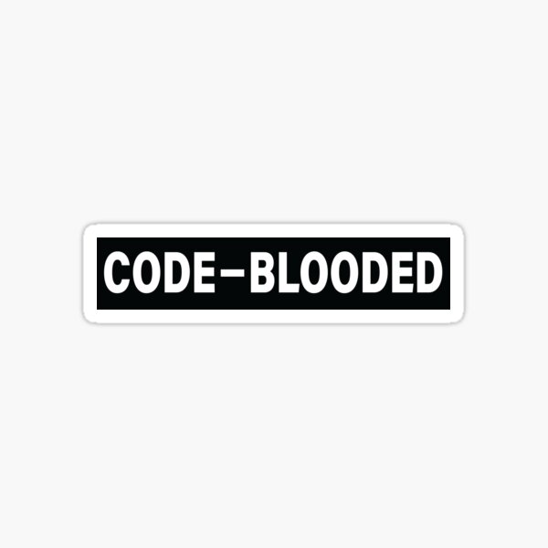 "Code Blooded Essential" Sticker for Sale by ScienceCorner | Redbubble