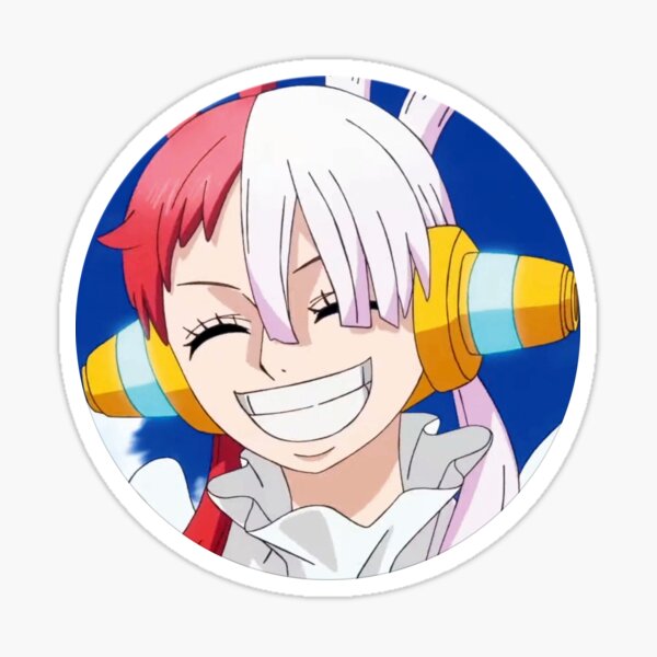 "Uta from one piece movie red" Sticker for Sale by Bouchranime | Redbubble